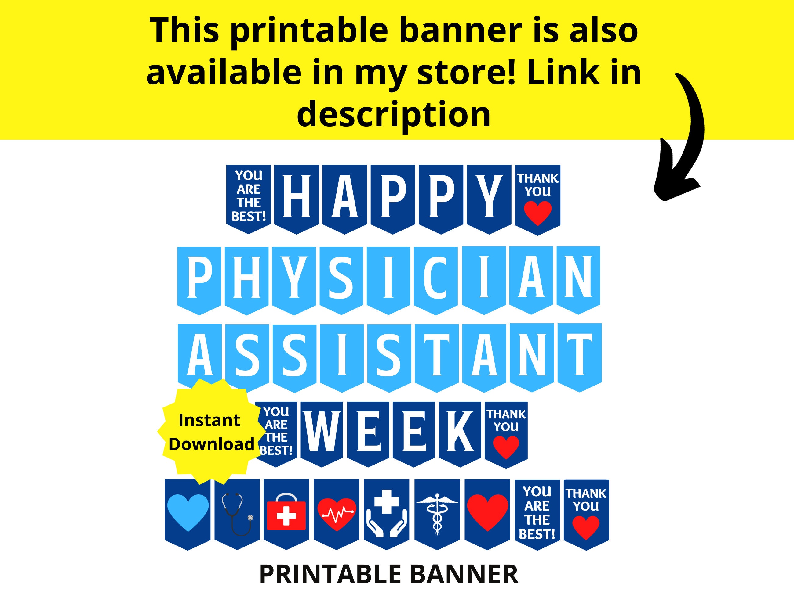 Physician Associate/physician Assistant Week Printable Poster, Happy PA ...