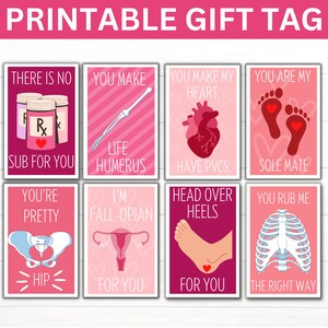 Funny Medical Valentine's Day Cards, 28 Pack Medical Pun Valentines ...