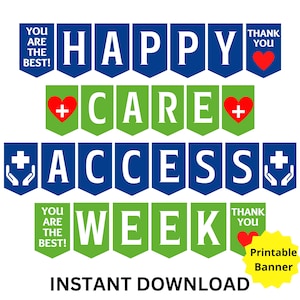 Care Access Week Printable Banner, Patient Access Professionals Week ...