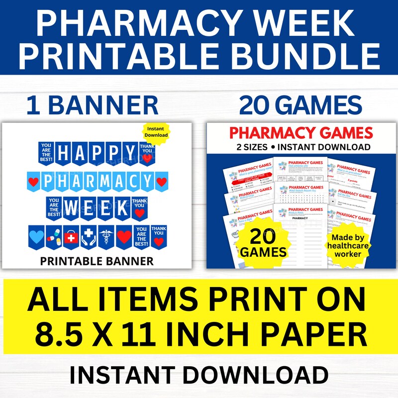 Pharmacy Week Games - Etsy