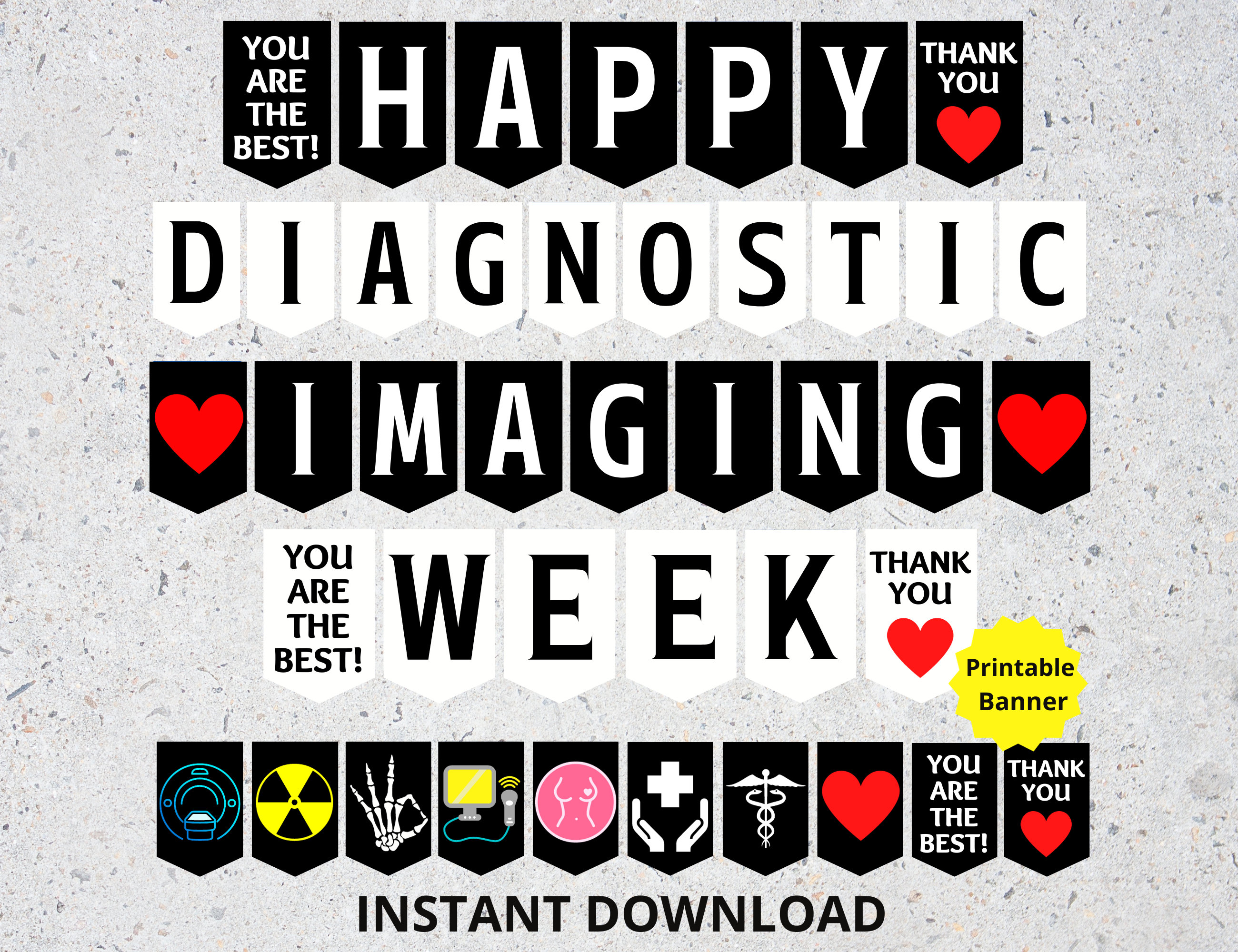 Diagnostic Imaging Week Printable Sign, Diagnostic Imaging Week Banner ...