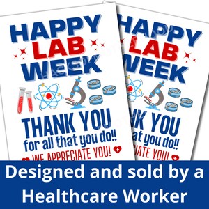 Lab Week Printable Poster, Medical Laboratory Professionals Week Poster ...