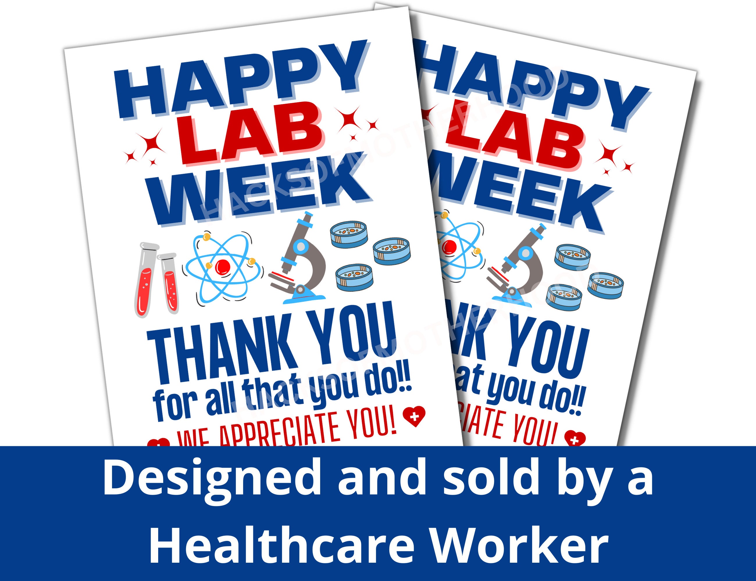 Lab Week Printable Poster, Medical Laboratory Professionals Week Poster ...