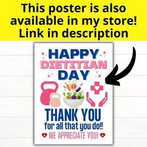 Dietitian Day Printable Banner, Happy Dietitian Day Sign, Registered ...
