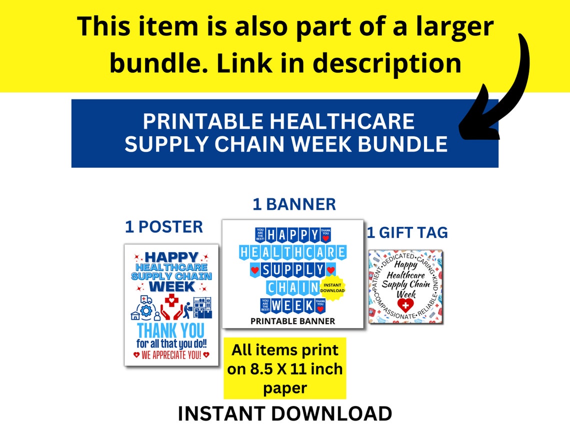 Materials Management Week Printable Sign, Happy Materials Management ...