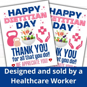 Dietitian Day Printable Poster, Happy Dietitian Day Sign, Registered ...
