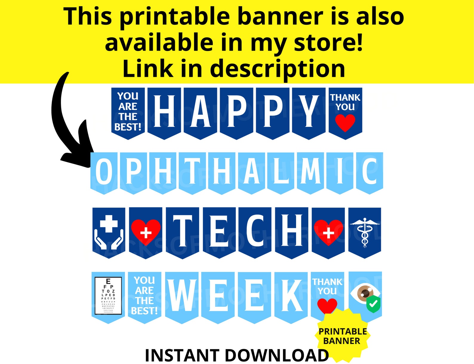 Ophthalmic Tech Printable Poster, Ophthalmic Tech Gift, Ophthalmology ...