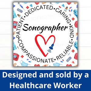 Sonographer Printable Gift Tag, Ultrasound Tech Gift, Sonography ...