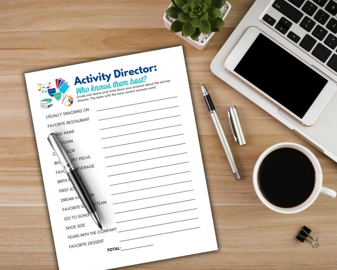 Activity Director Printable Game Activity Professionals Week Activity ...