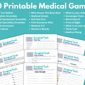 Surgical Scrub Tech Game Bundle, Surgical Technologist Week, Surgical ...
