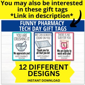 Pharmacy Tech Day Printable Bundle,pharmacy Tech Gift, Pharmacy ...