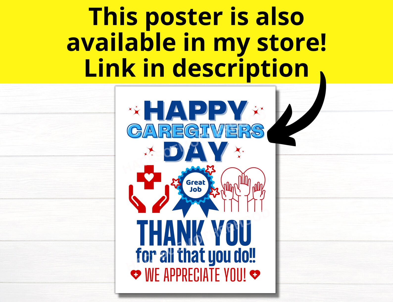 Caregivers Day Printable Banner, Happy Caregivers Day Sign, Caregivers ...