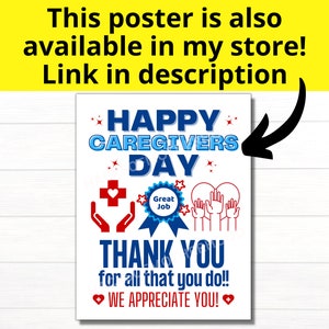 Caregivers Day Printable Banner, Happy Caregivers Day Sign, Caregivers ...