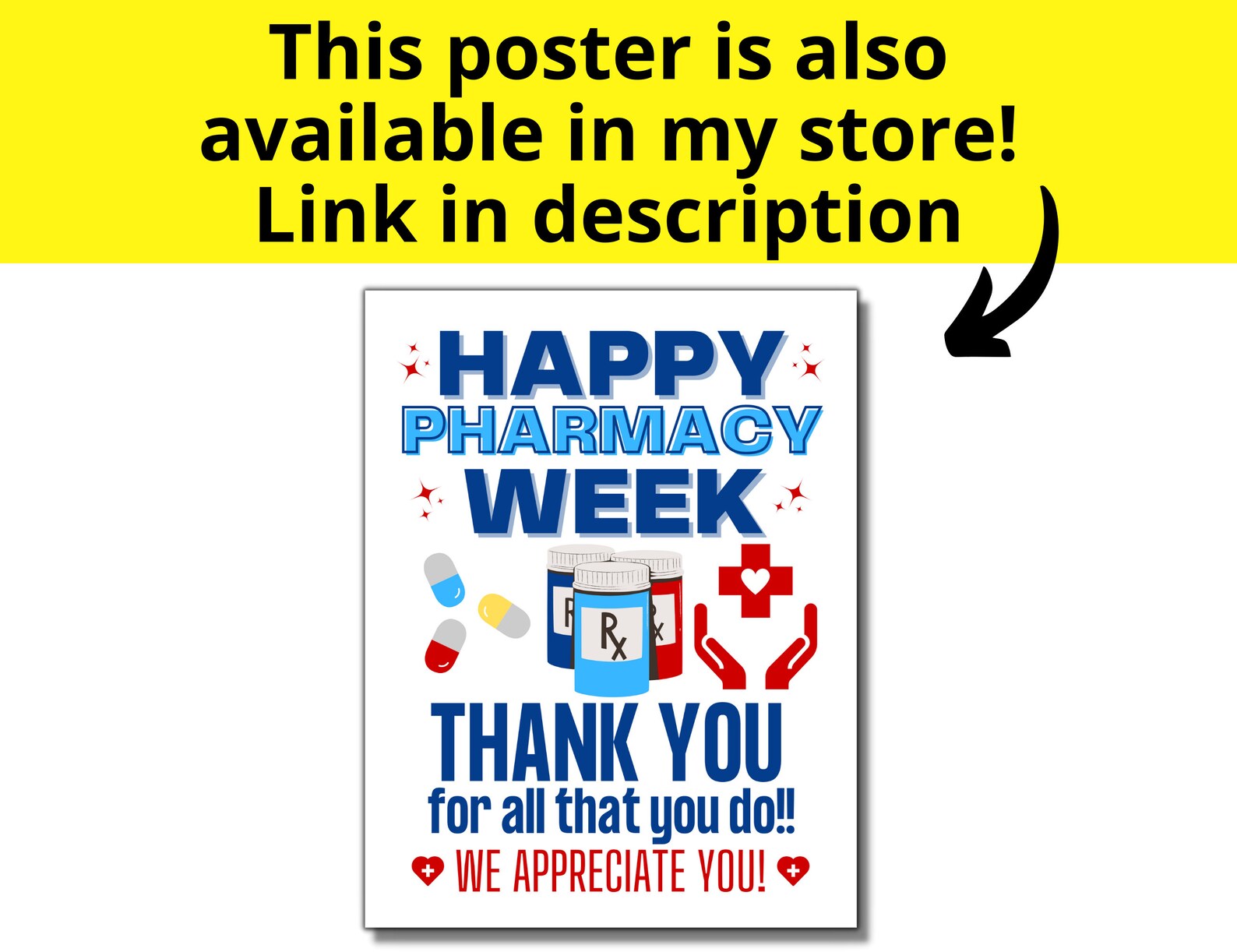 Pharmacy Week Printable Bundle, Happy Pharmacy Week Bundle, Pharmacist ...