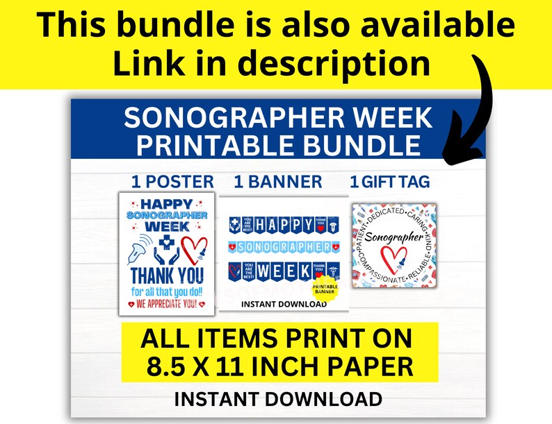 Sonographer Printable Gift Tag, Ultrasound Tech Gift, Sonography ...