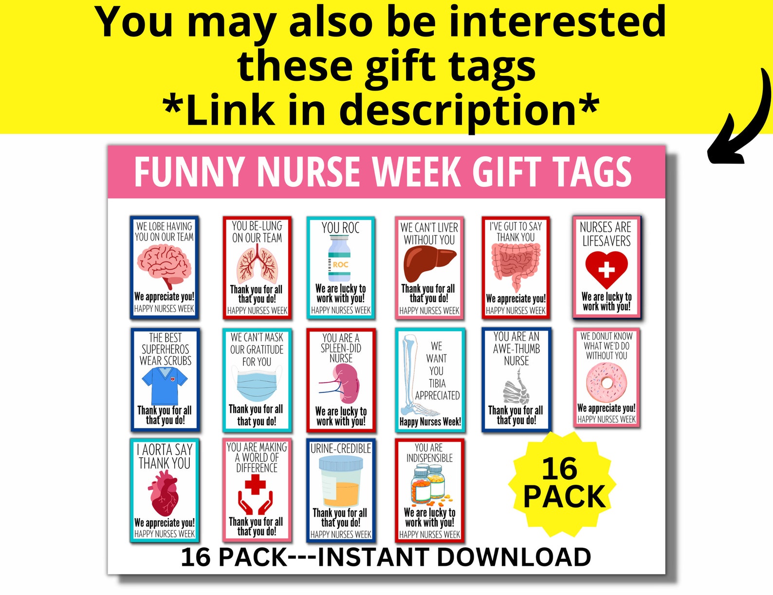 Nurses Week Printable Poster, Happy Nurses Week Sign, Nurse ...