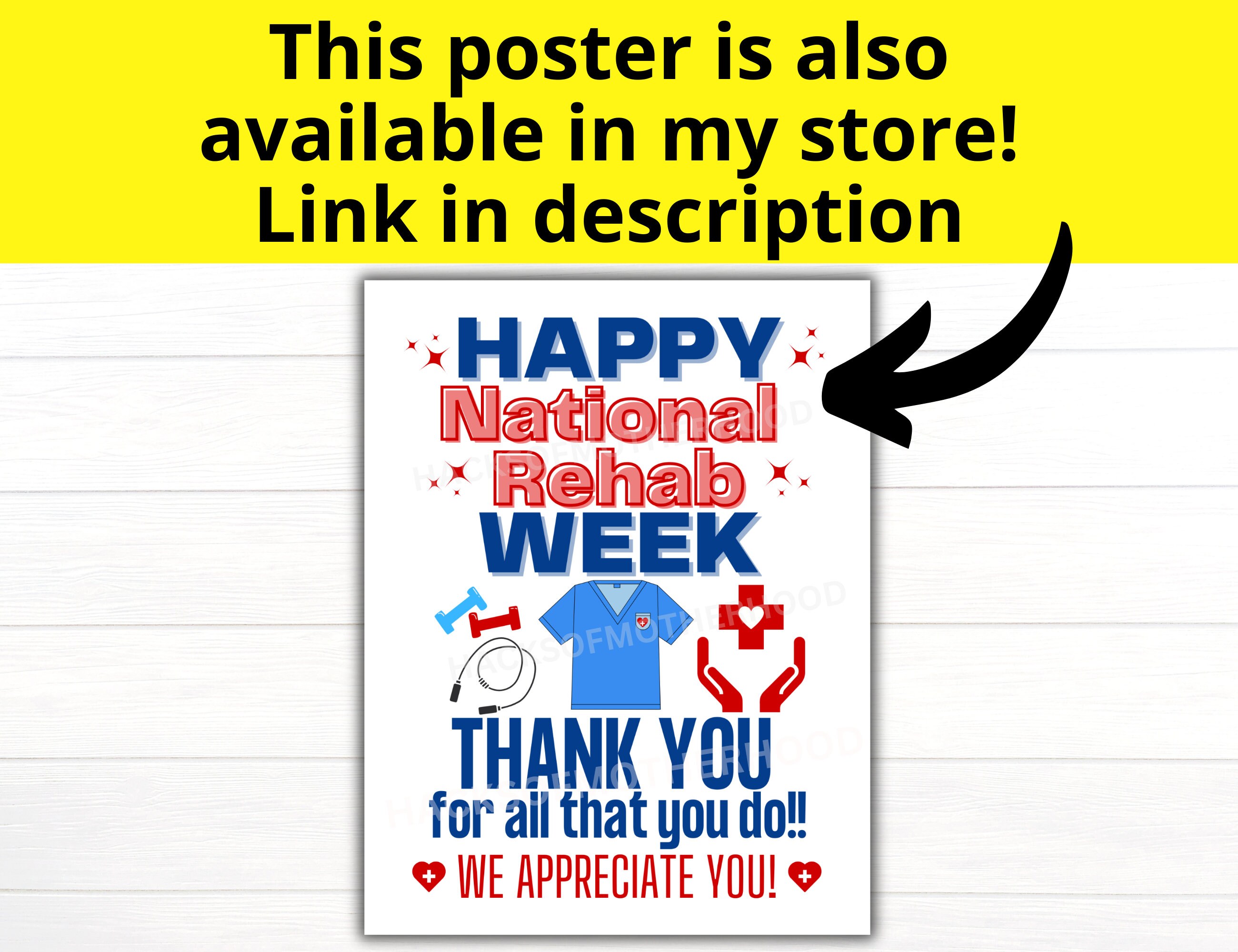 National Rehab Week Printable Bundle, Happy Rehabilitation Week, Rehab ...