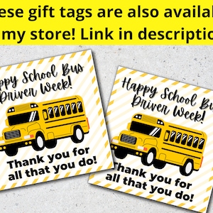 Bus Driver Appreciation Week Printable Banner, School Bus Driver Sign ...