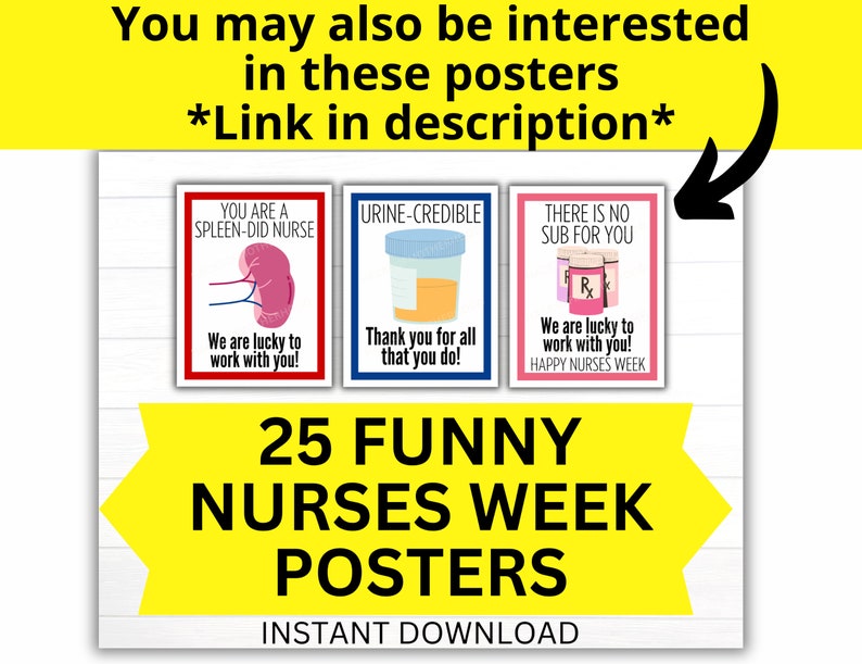 Nurses Week Printable Bundle, Nurses Week Appreciation Bundle, Nurse ...