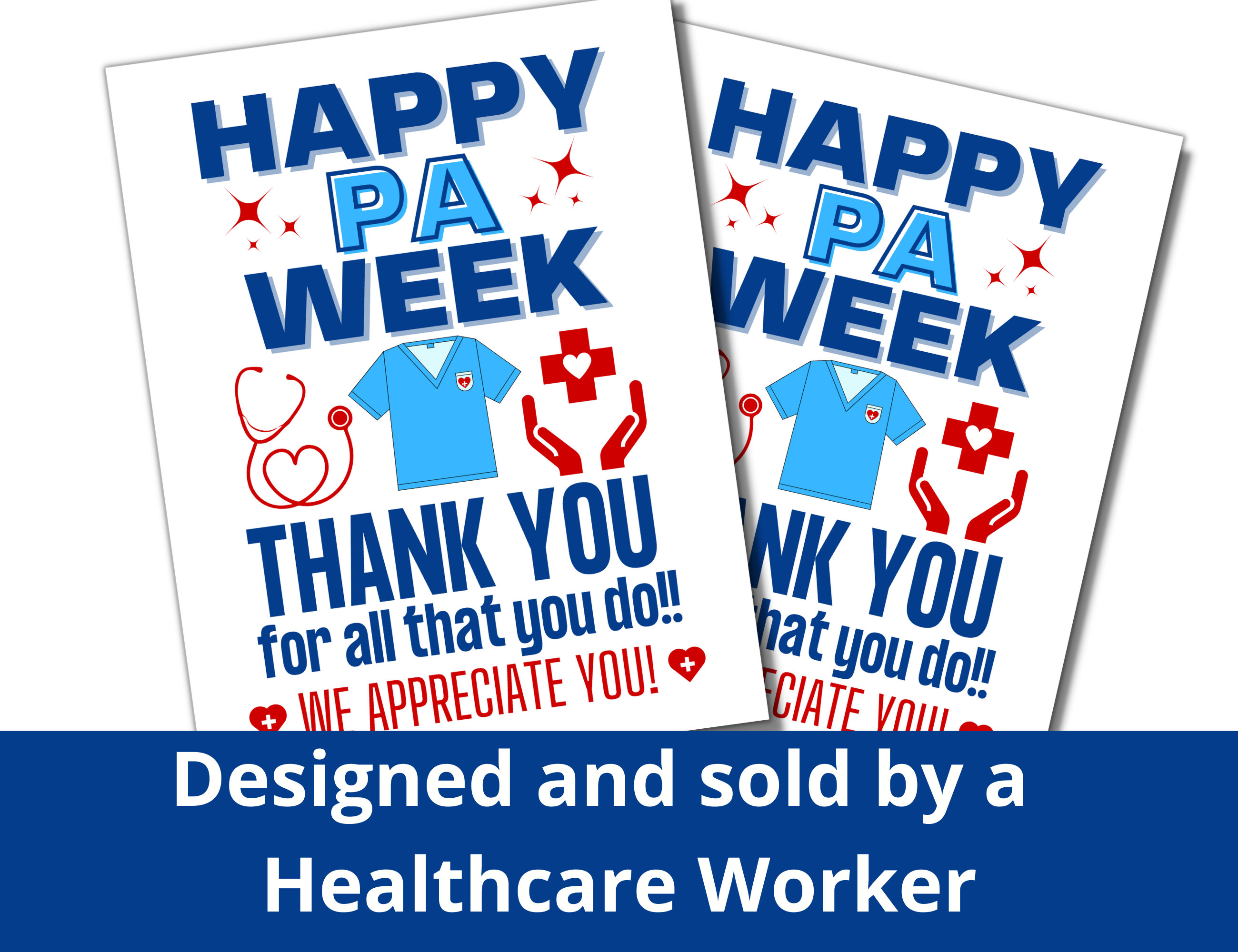 Physician Associate/physician Assistant Week Printable Poster, Happy PA ...