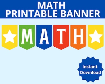Math Sign Printable - Etsy