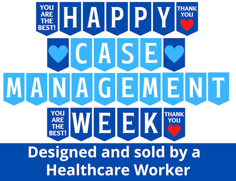 Case Management Week Printable Banner Happy Case Manager Week - Etsy