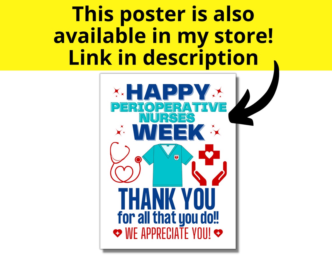 Perioperative Nurses Week Printable Banner, Perioperative Nurse Week ...