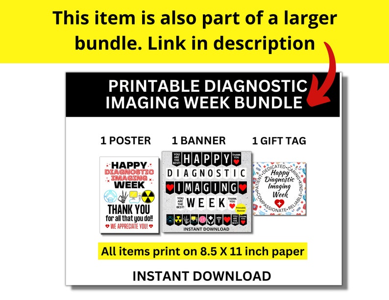 Diagnostic Imaging Week Printable Gift Tags, Diagnostic Imaging Week ...