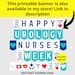Urology Nurses Week Printable Poster, Urology RN Week Sign, Nurse ...