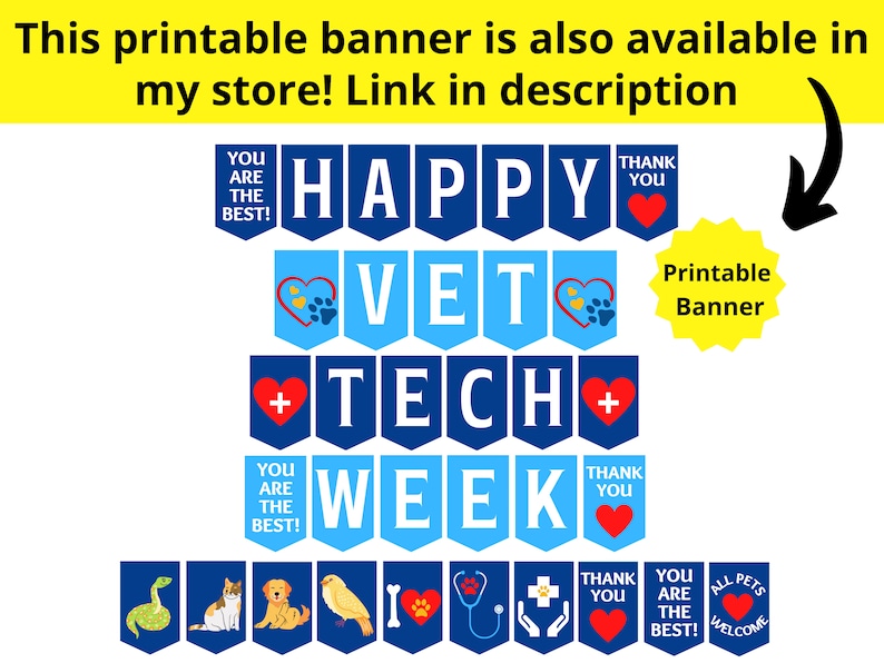 Vet Tech Week Printable Gift Tags Happy Vet Tech Gift Tags - Etsy