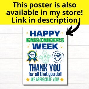Engineers Week Printable Banner, Happy Engineers Week Sign, Engineer ...