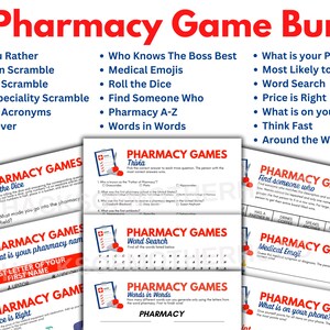 Pharmacy Game Bundle, Medical Games, Pharmacist Games, Pharmacy ...
