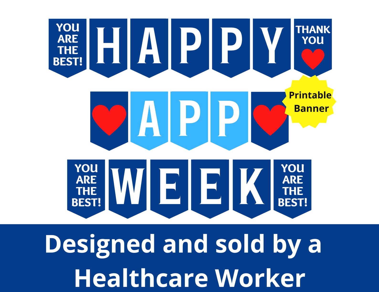 Advanced Practice Provider Week Printable Sign, Happy APP Week Banner ...