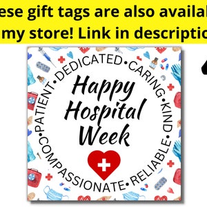 Hospital Week Printable Banner, Hospital Week Sign, Hospital ...