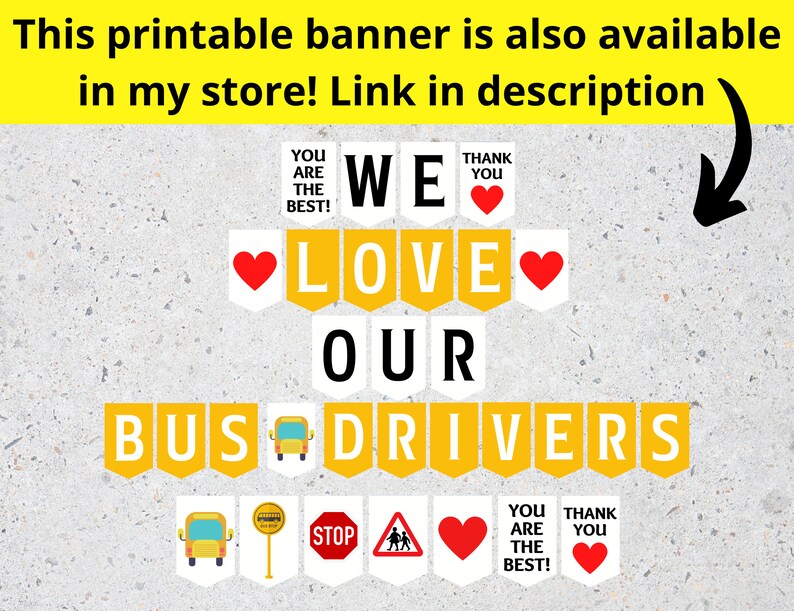 School Bus Driver Week Printable Gift Tags School Bus Driver - Etsy