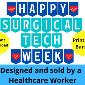 Surgical Scrub Tech Printable Sign Happy Surgical Scrub Tech - Etsy