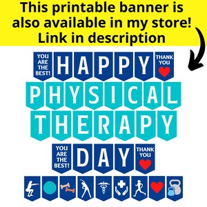 Physical Therapy Month Printable Poster, Happy PT Month Sign, Physical ...