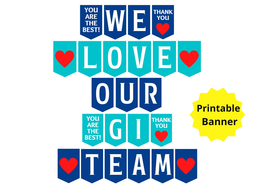 Happy GI Week Printable Banner, Gastroenterology Week, GI Nurse Gift ...