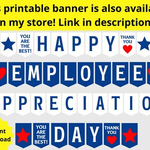 Employee Appreciation Day Printable Bundle, Happy Employee Appreciation ...