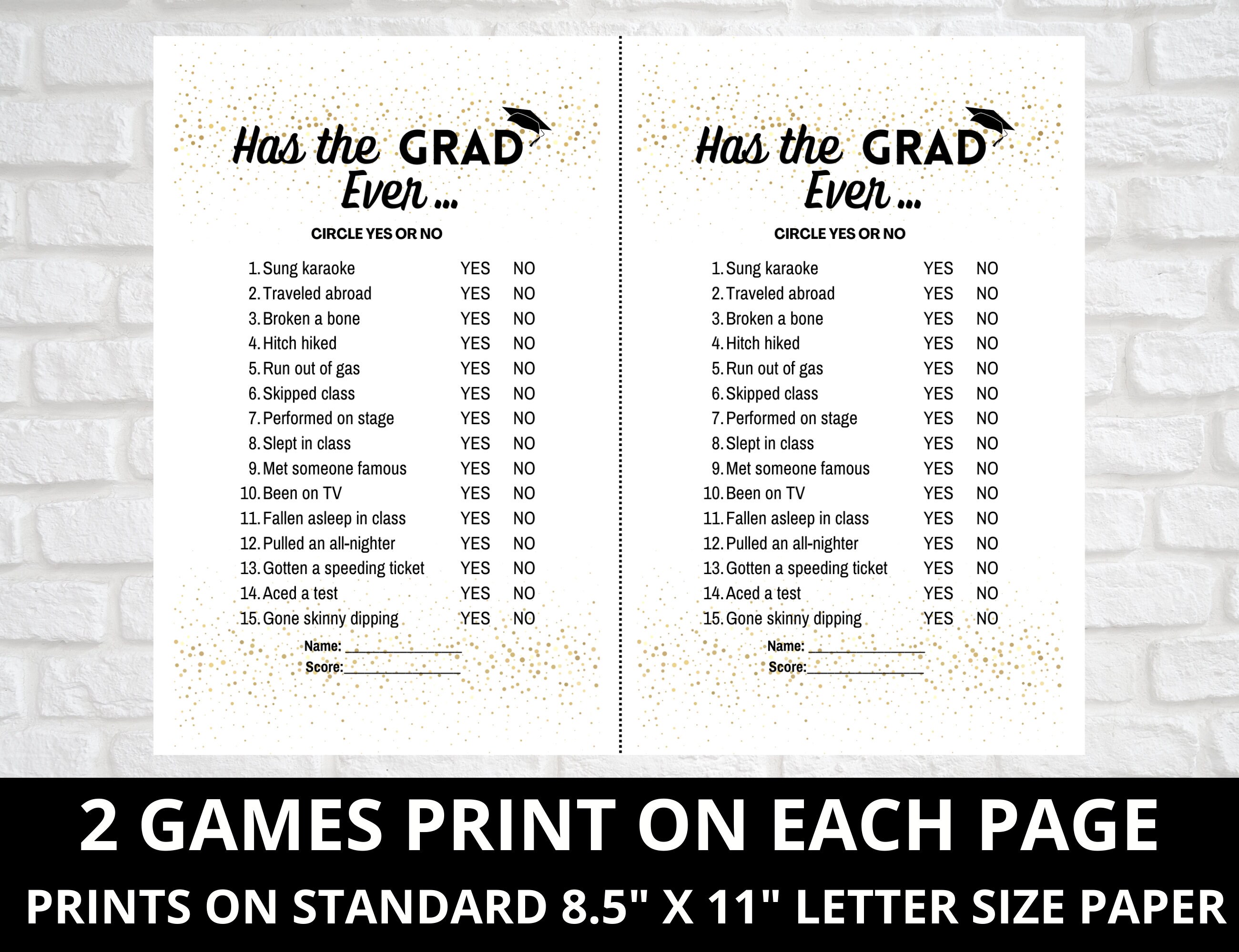 Graduation Party Game Printable Has the Graduate Ever Party - Etsy