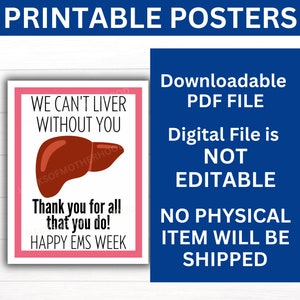 EMS Week Printable Poster Bundle, Emergency Medical Service Week, EMS ...