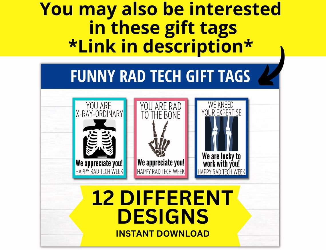 Rad Tech Game Bundle, Radiologic Tech Week, Rad Tech Appreciation ...