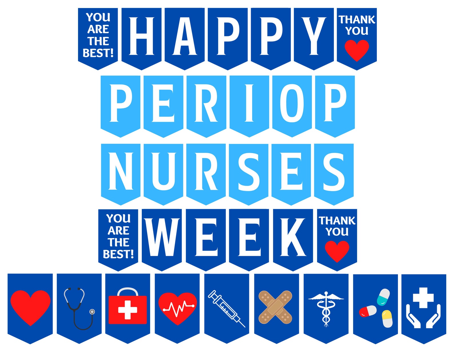 Perioperative Nurses Week Printable Banner Periop Nurse Week - Etsy