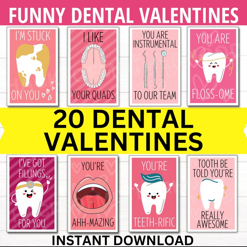 Valentines Cards Teeth - Etsy