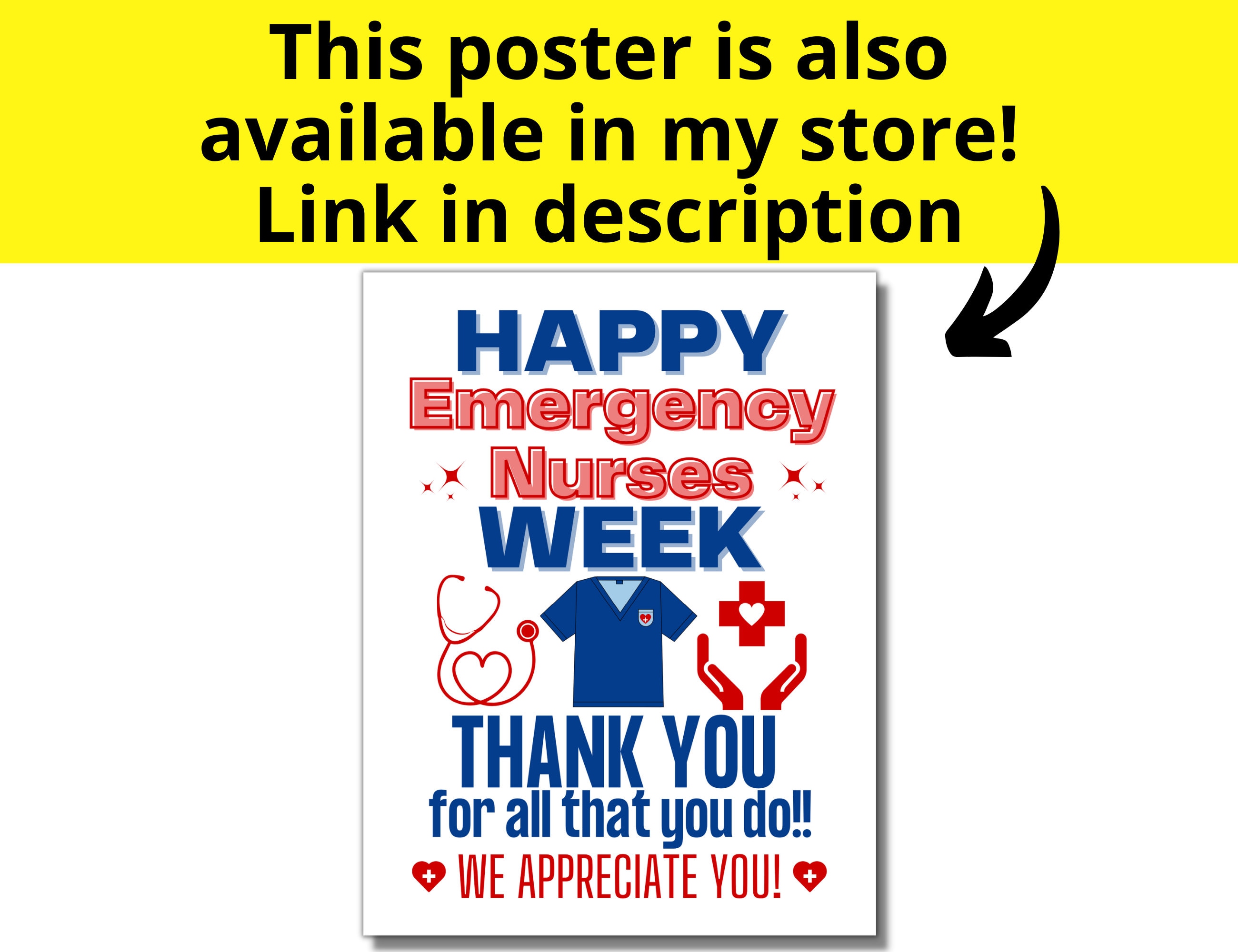 Emergency Nurses Week Printable Gift Tags, ER Nurse Week Gift ...