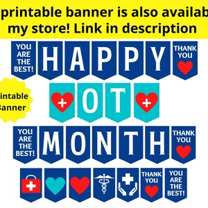 Occupation Therapy Month Printable Poster, OT Month Sign, Occupational ...