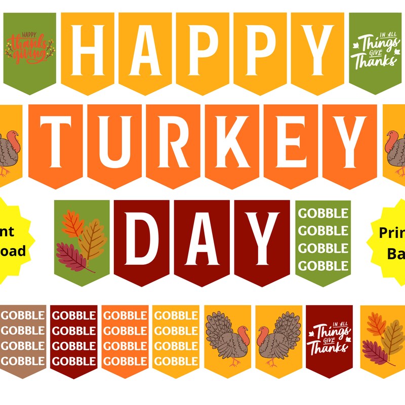 Thanksgiving Banner - Etsy