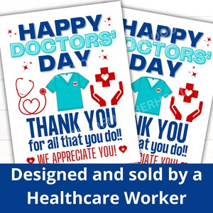 Doctors Day Printable Poster, Happy Doctors Day Sign, Doctor ...