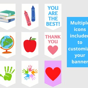 We Love Our Teachers Printable Banner, Teacher Appreciation Sign, Happy ...