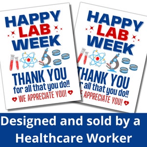 Lab Week Printable Poster Medical Laboratory Professionals - Etsy